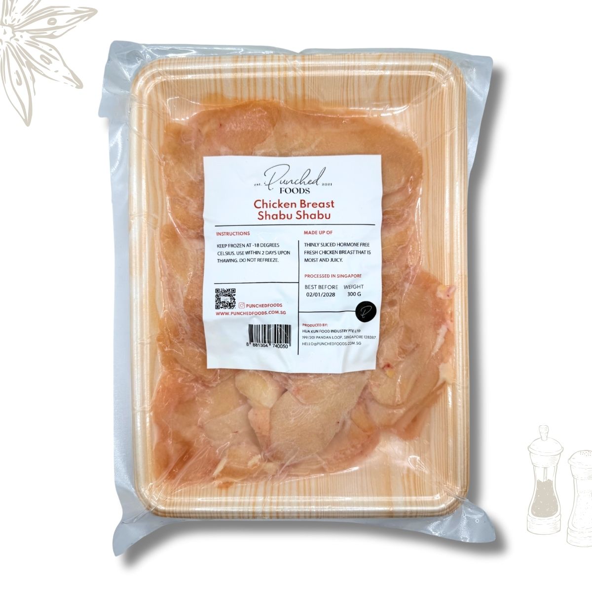Chicken Breast Shabu Shabu (300g) – Fassler Gourmet
